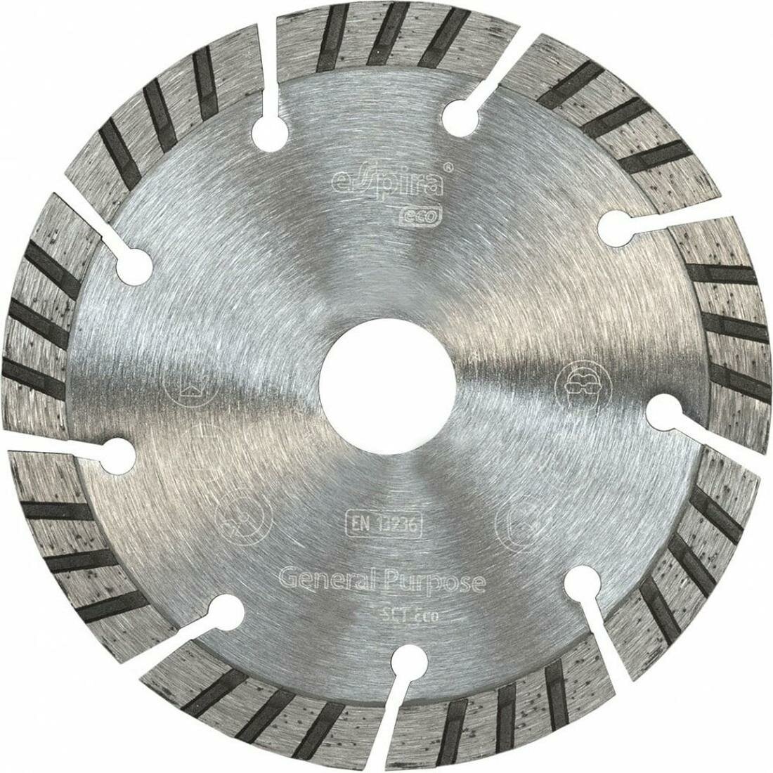 Алмазный диск Espira SCT Eco 125х22.23мм для УШМ, 11000 об/мин