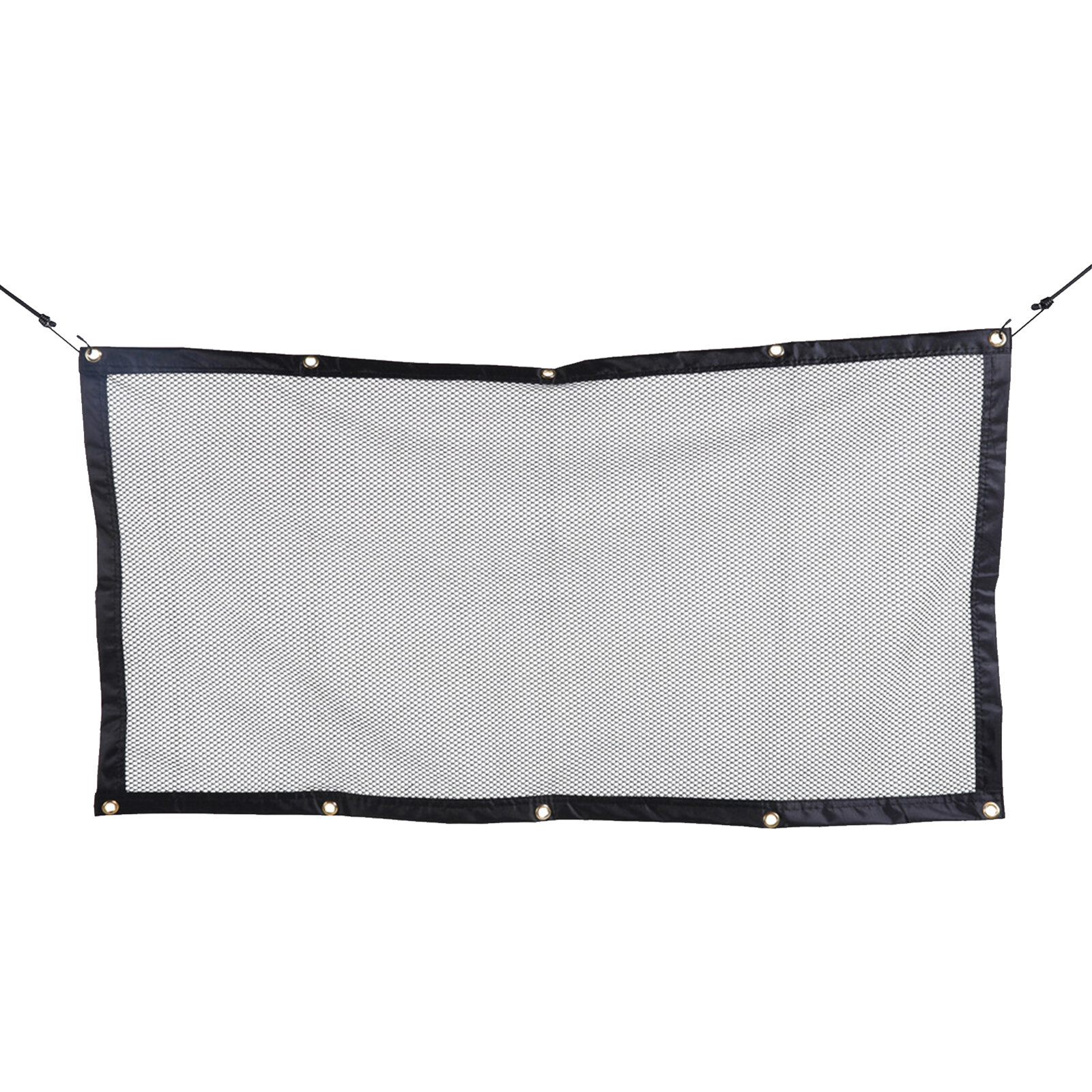 Барьер для собак в машине SUV Прозрачная сетка для животных Барьер безопасности для транспортных средств Разделительная сетка для автомобилей и грузовиков Разделитель для машины Черный Материал 600D Оксфордский ткань, Сетка Размер 115*62см/3.77*2.03фут