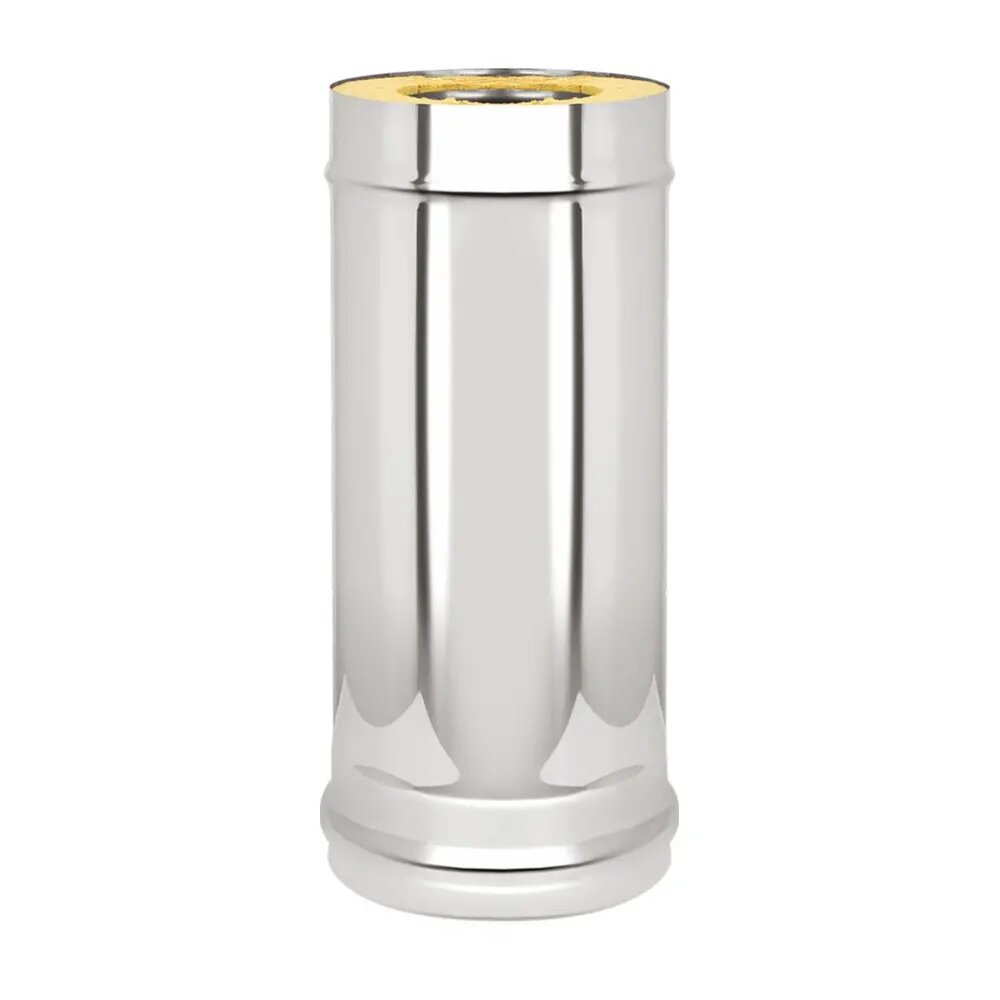 Сэндвич-труба для дымохода Ø200х300 мм, L-0,25 м, нерж. сталь 304 0,8 мм/430 0,5 мм