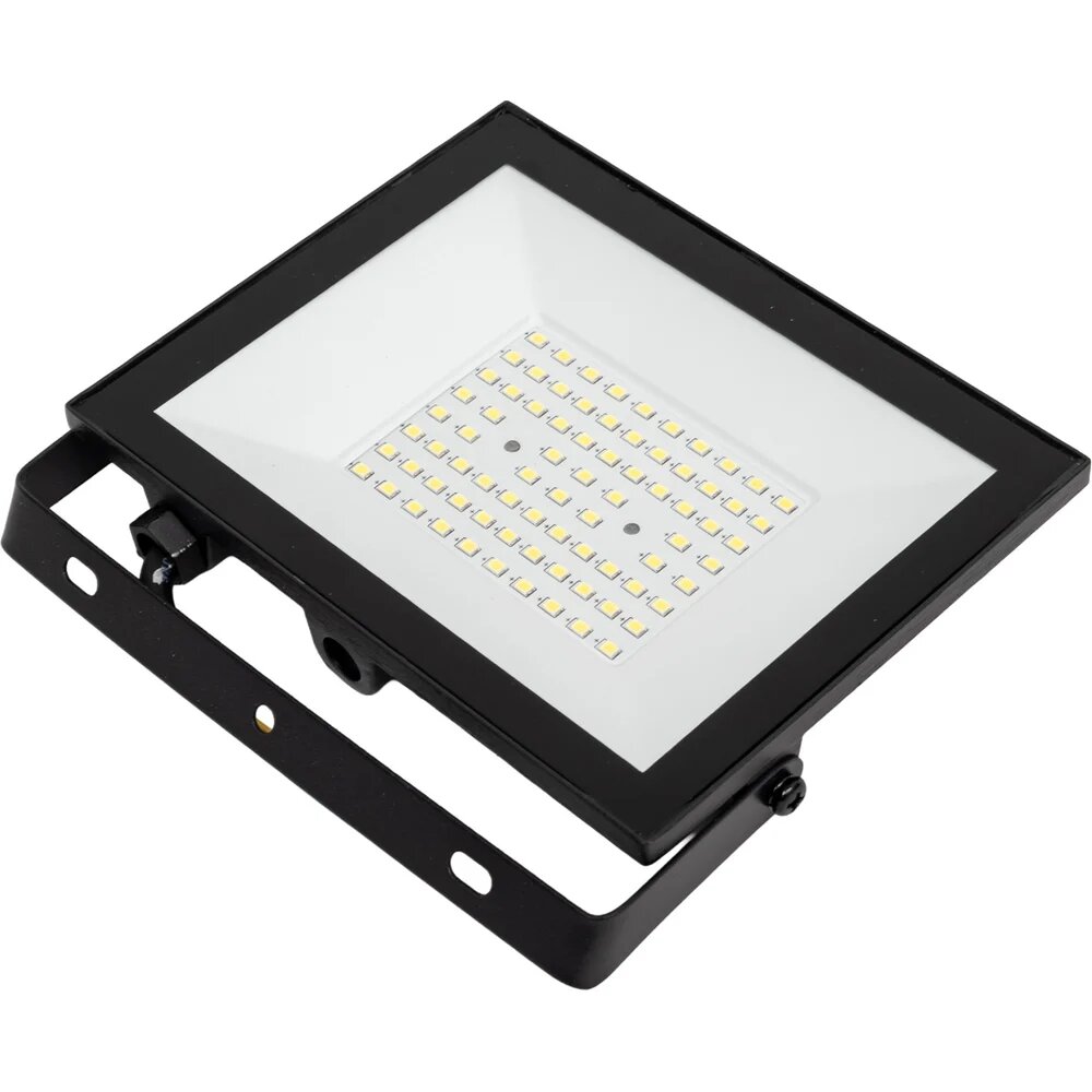 Светодиодный прожектор IN HOME СДО-7 70Вт 230В 6500К IP65 черный 4690612034645, 70 Вт