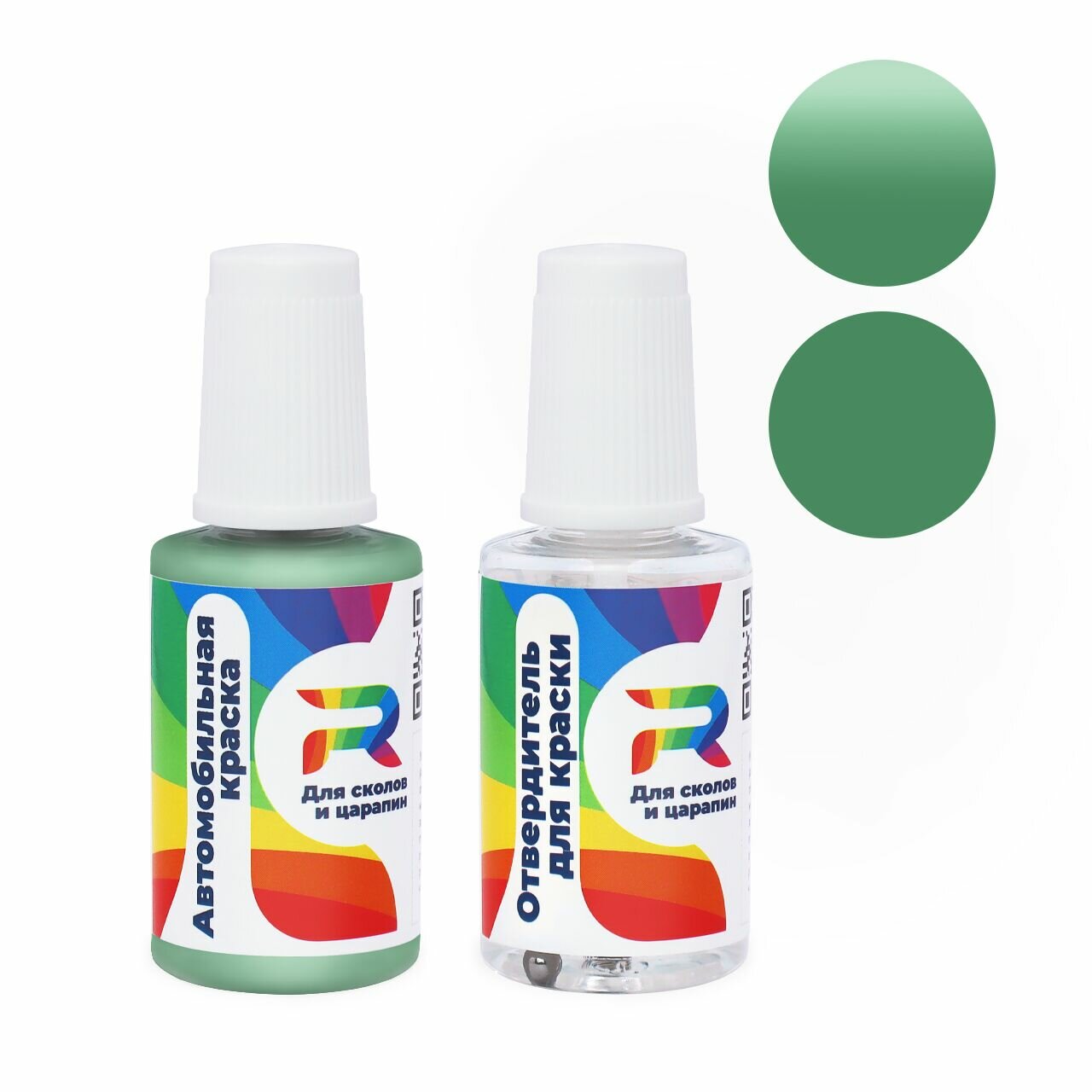 Подкраска для сколов и царапин авто VAZ 373 - Серо-зеленый (Акриловая краска, Солид, Зеленый)