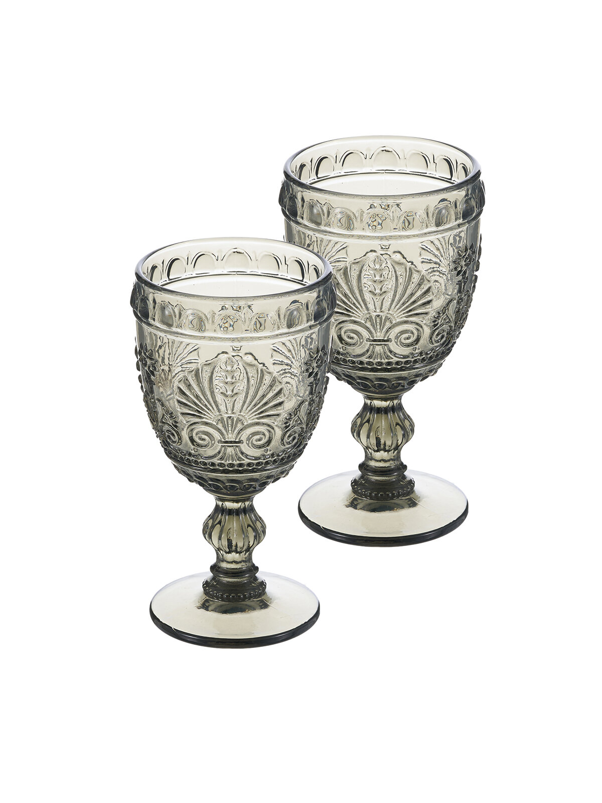 Набор бокалов Gipfel Sondre 52588, 280 мл, 2 предмета, стекло, серый