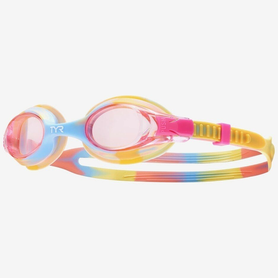 Очки для плавания детские TYR Swimple Tie Dye 633 Розовый (633 Розовый, O/S)