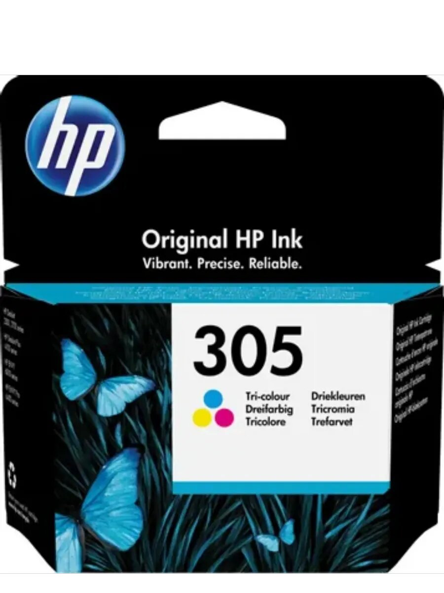 Картридж струйный оригинальный HP 305 2мл 100стр 3 цвета