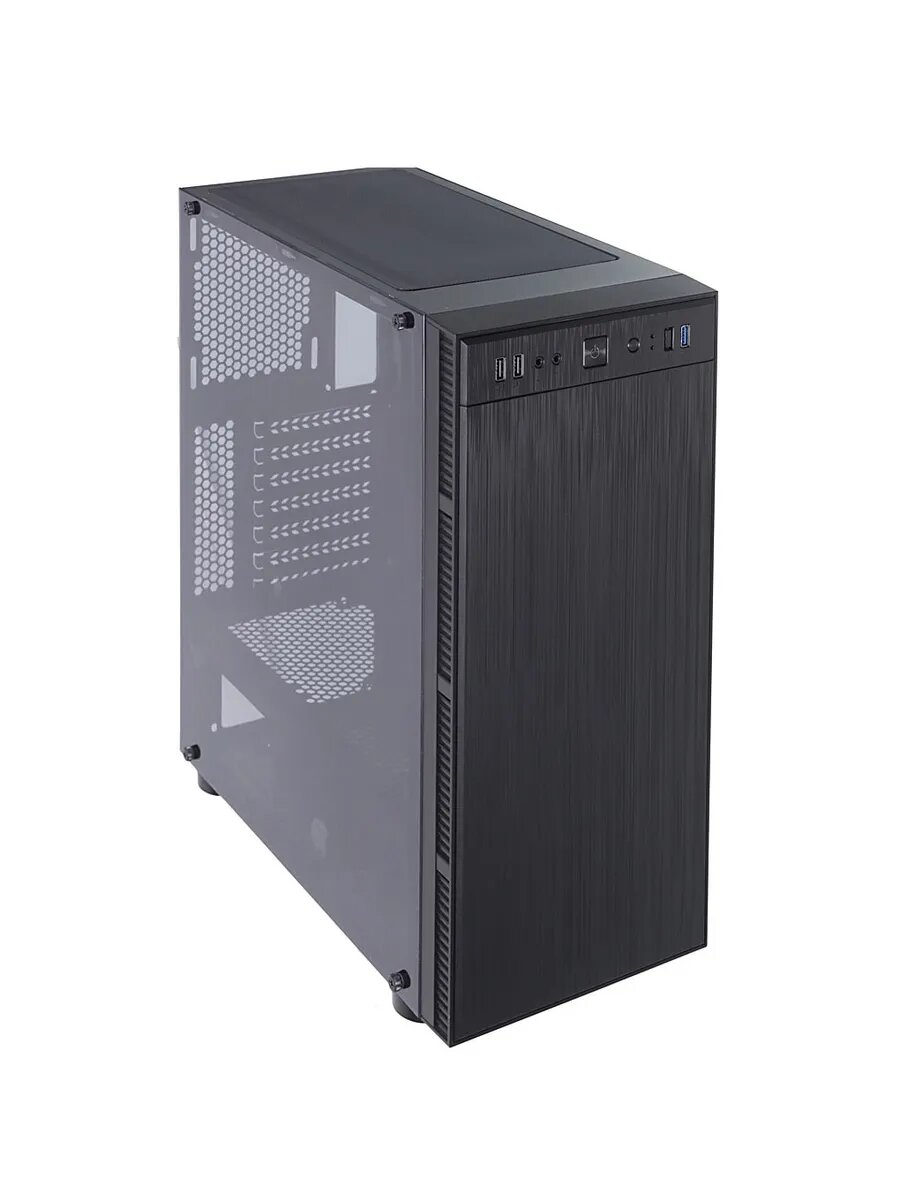 Корпус 3407 черный без БП ATX 8x120mm