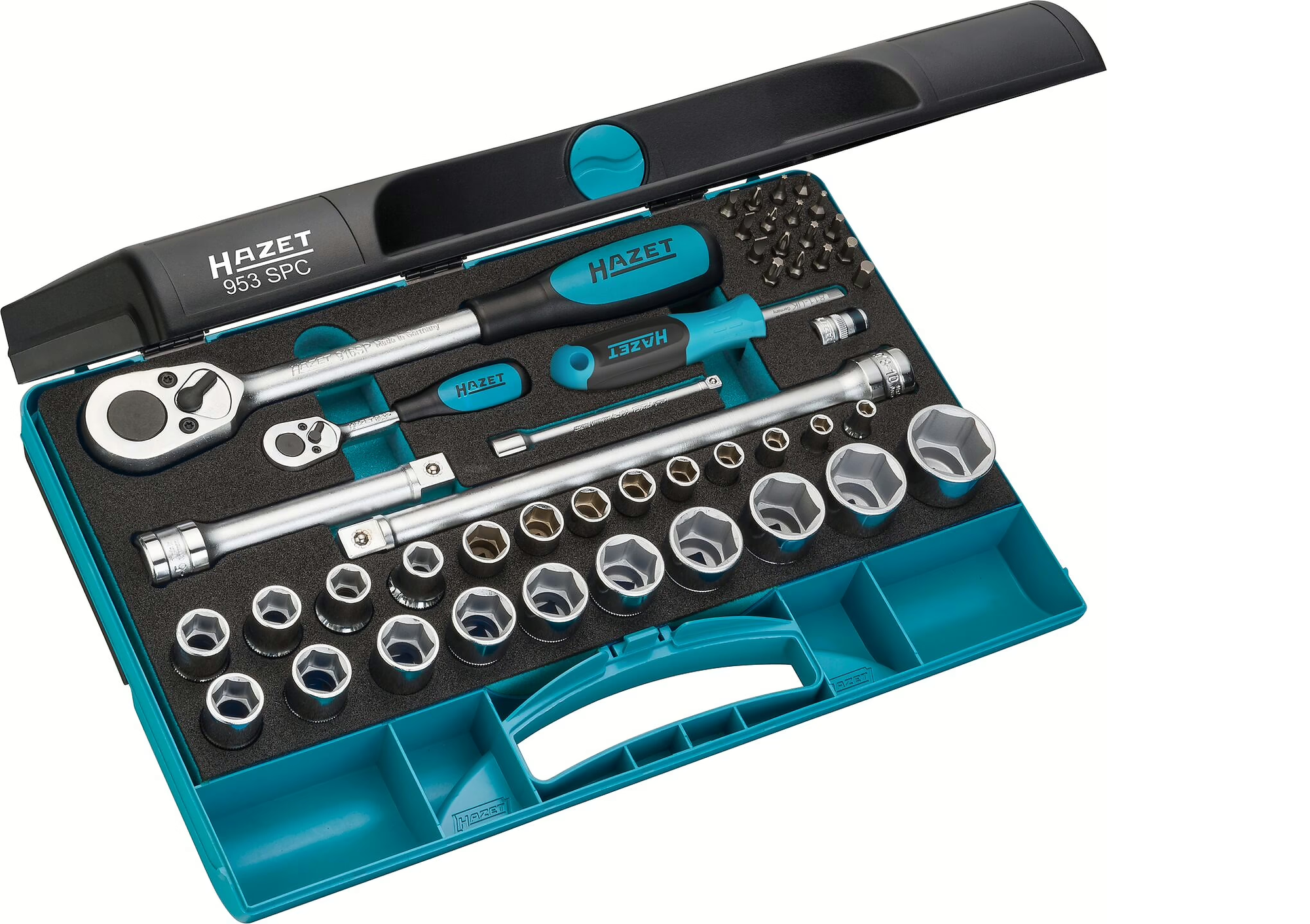 Набор торцевых головок с трещоткой, 47 предметов Hazet 953SPC
