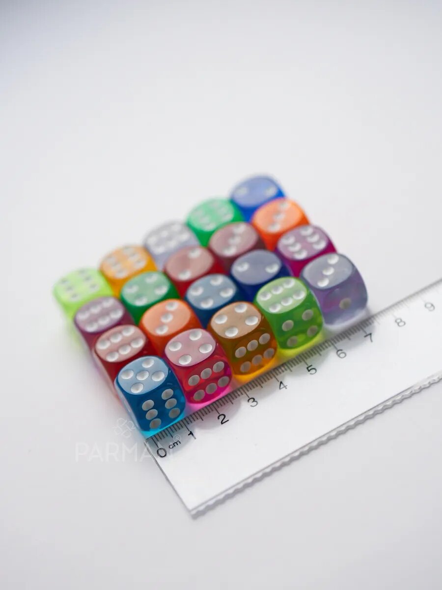 Игральные кости 16 мм "ParMan", кубики - 20 шт, зарики