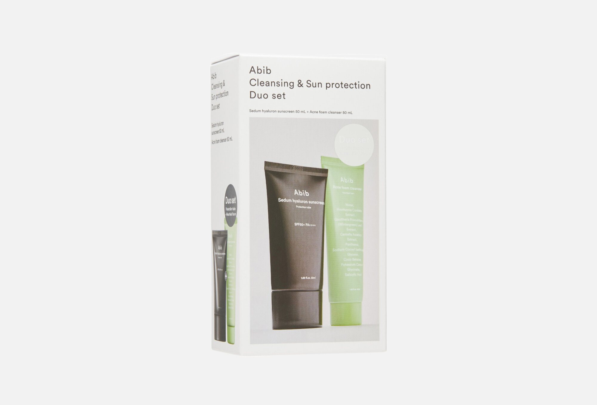Набор для очищения и защиты от солнца кожи лица ABIB Cleansing & Sun protection Duo set
