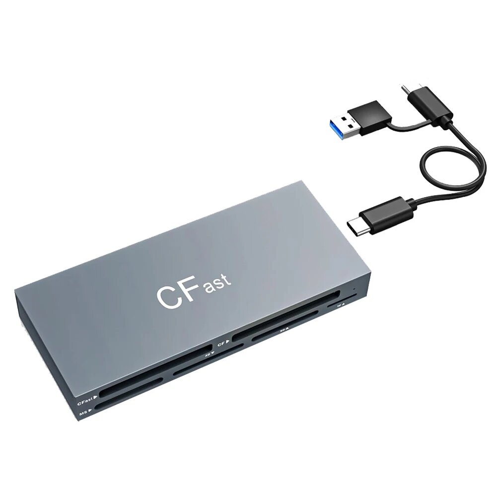 Кардридер ALLOYSEED 6 карт CFast USB C