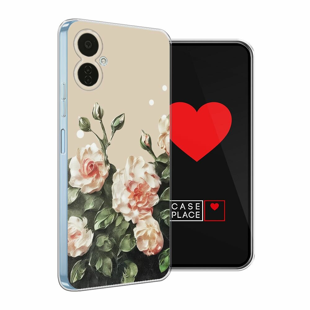 Чехол на Tecno Camon 19 Neo / Техно Камон 19 Нео с принтом "Цветочная картина 1" — фото 1