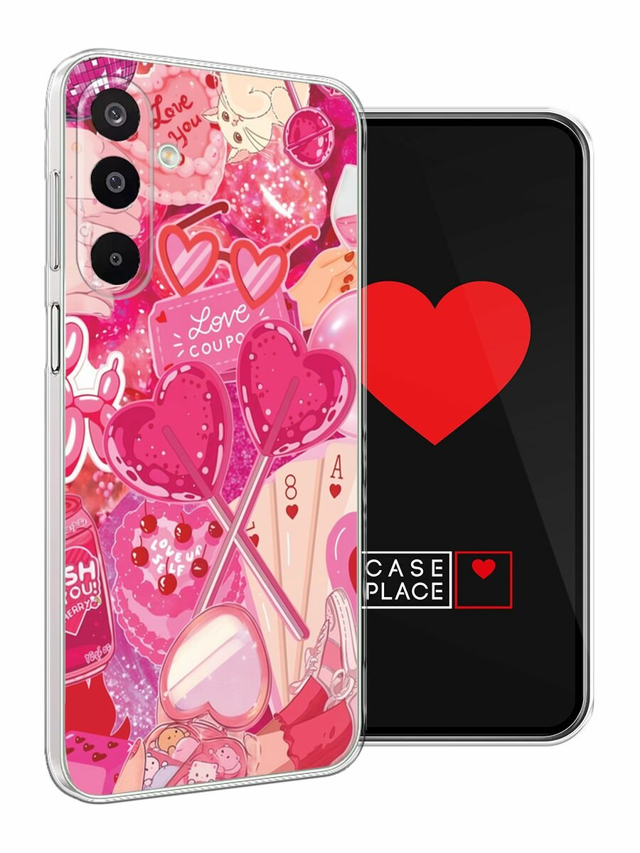 Чехол на Samsung Galaxy M16 / Самсунг Галакси М16 с принтом "Love coupon - 14 февраля" — фото 1