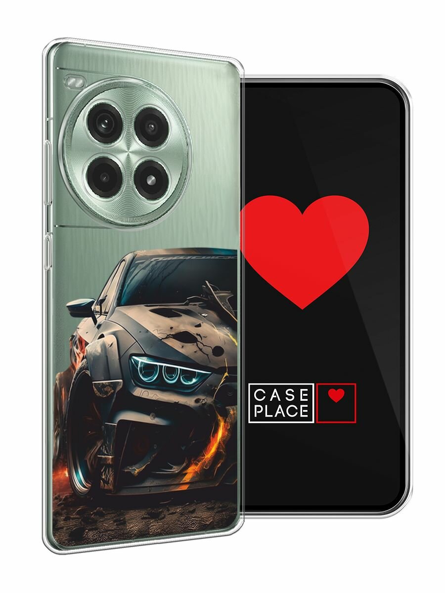 Чехол на OnePlus Ace 3 Pro / Ван Плас Эйс 3 Про с принтом "На износ", прозрачный — фото 1