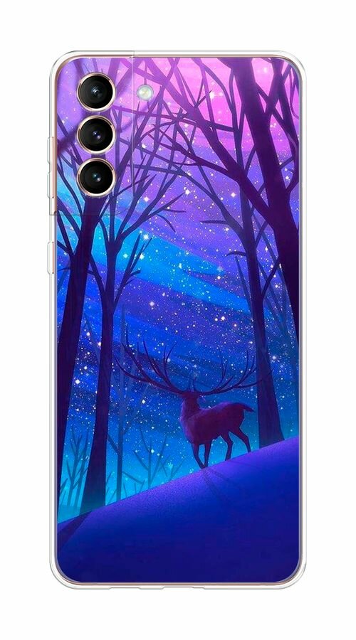 Чехол на Samsung Galaxy S21 + / Самсунг Галакси S21 Плюс с принтом "Северный олень"