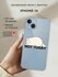 Чехол на Apple iPhone 14 / Айфон 14 с принтом "Cat not today", прозрачный