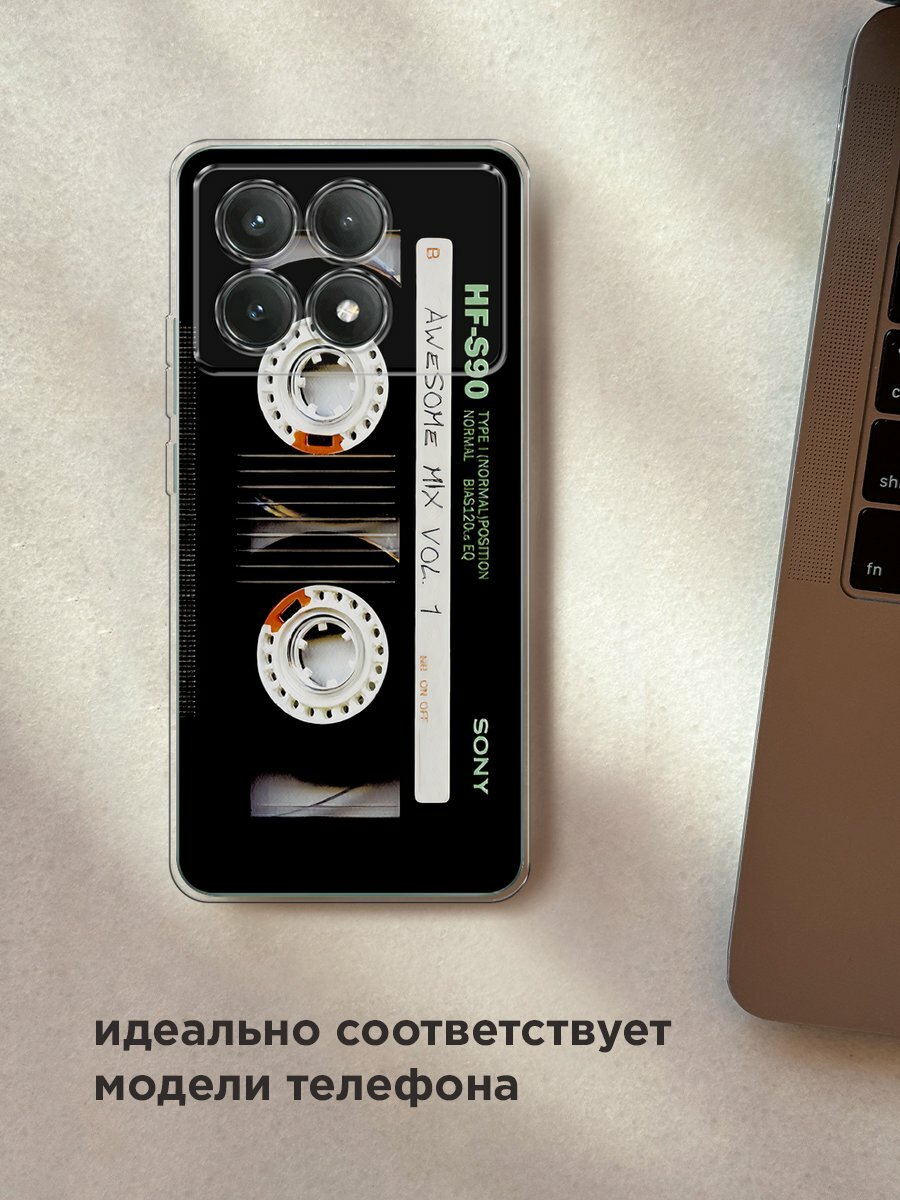 Чехол на Xiaomi Poco X6 PRO 5G / Поко X6 Про 5G с принтом "Кассета лак" — фото 1