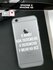 Чехол на Apple iPhone 6 / Айфон 6 с принтом "Живу как положено", прозрачный