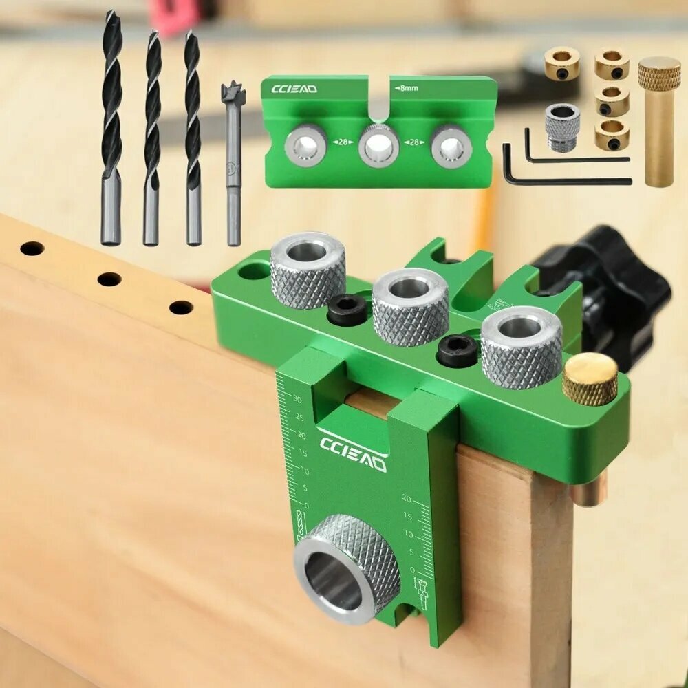 Многофункциональная самоцентрирующаяся направляющая для сверления прямых отверстий, Перфоратор-локатор со сверлами