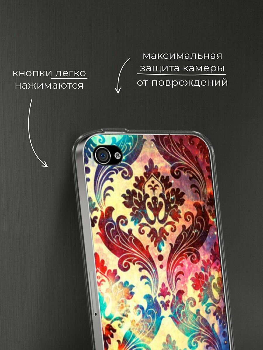 Чехол на Apple iPhone 4/4S / Айфон 4/4S с принтом "Чарующий узор" — фото 1
