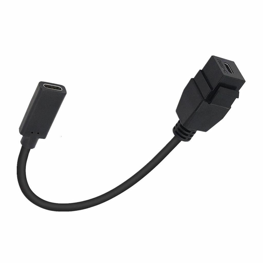 Адаптер Type C Keystone Jacks USB 10Gbps, Черный