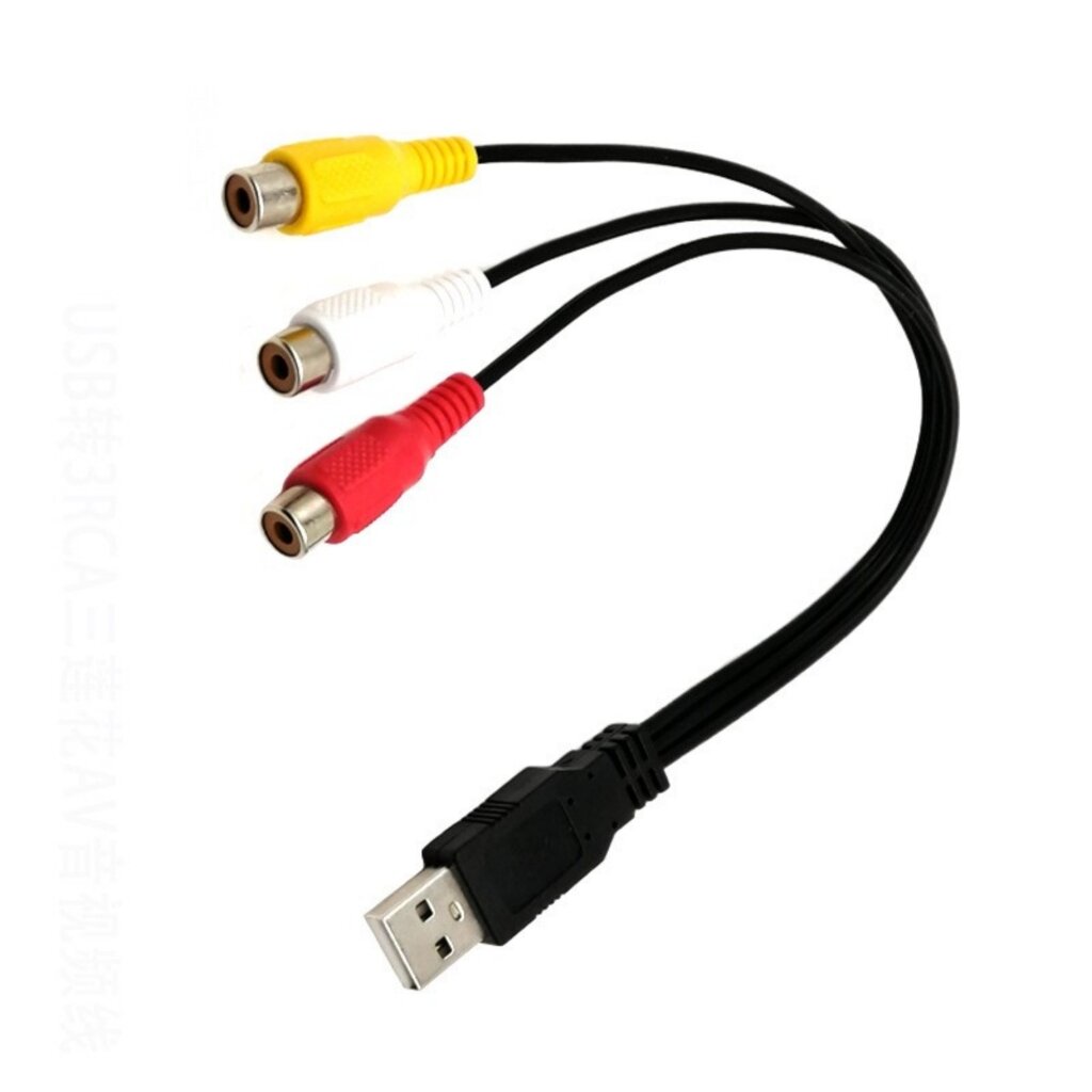 Шина USB к 3RCA AV аудиокабель 3rca