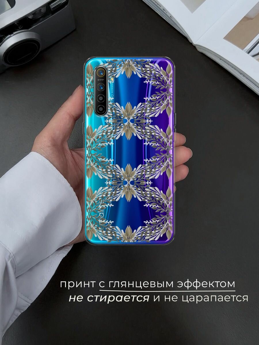 Чехол на Realme XT / Реалми XT с принтом "Калейдоскоп цветов" — фото 1