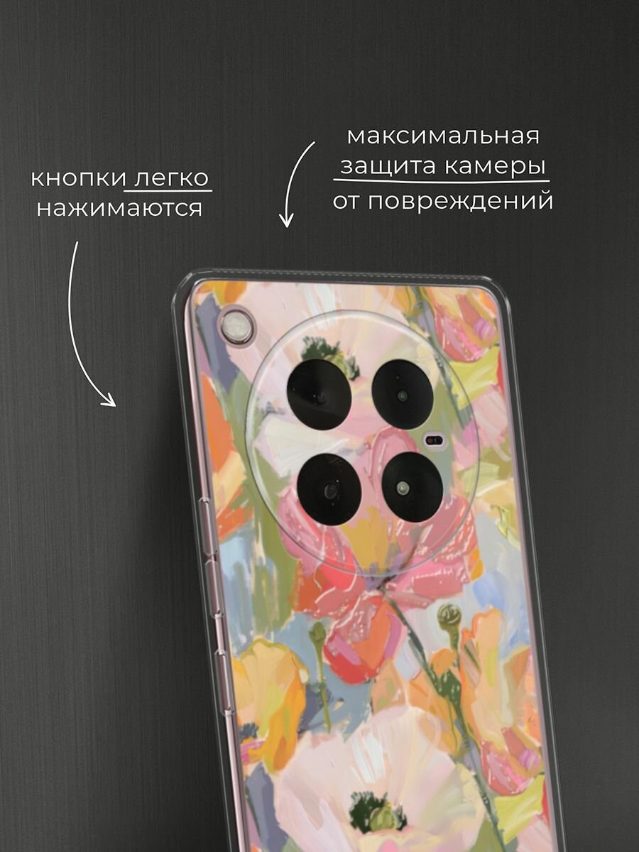 Чехол на Infinix Zero 40 4G / Инфиникс Зеро 40 4G с принтом "Акварельные анемоны" — фото 1