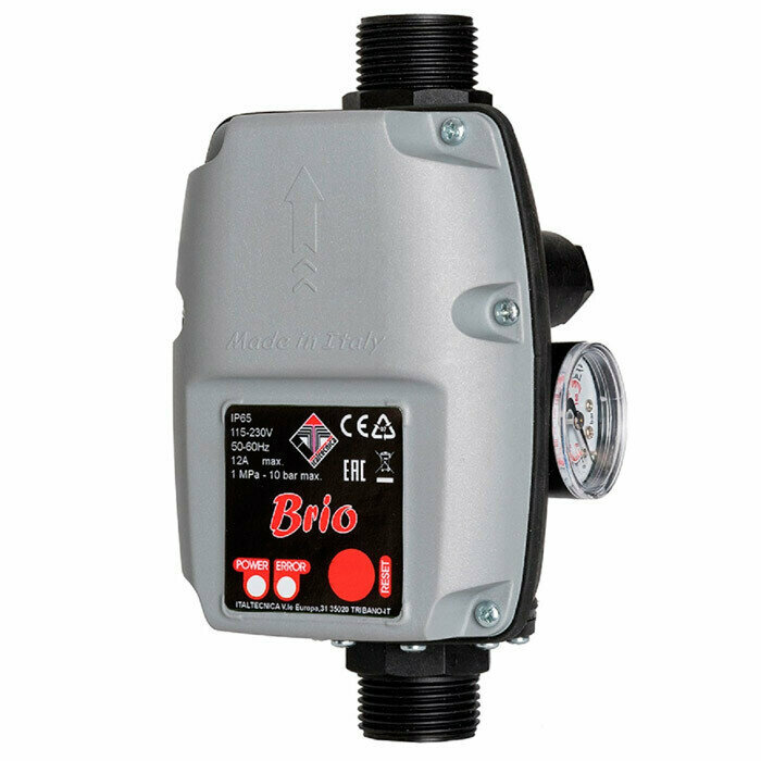 Блок автоматики (пресс-контроль) Italtecnica BRIO (без кабеля) max.12A 1/N/РЕ 230V 50-60Hz IP65 (замена BRIO-M)