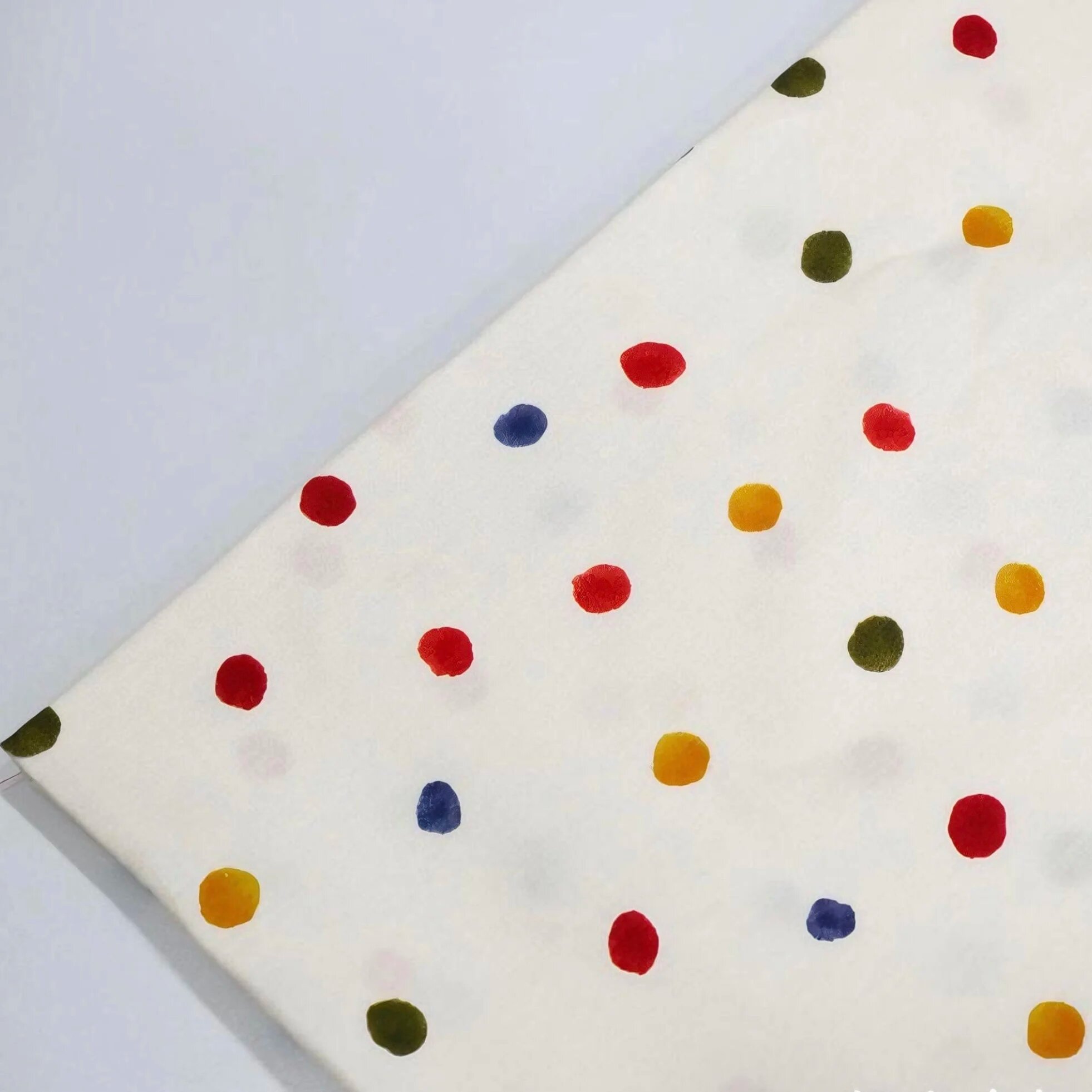 Красочная 100% хлопчатобумажная ткань с принтом в горошек, используемая для одежды «сделай сам», детские кукольные платья, ручная работа, украшение для дома, сделать