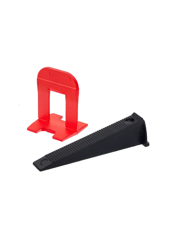 Система выравнивания плитки Profi mini 1,4 мм комплект: зажим ворота, клин (300 шт.)