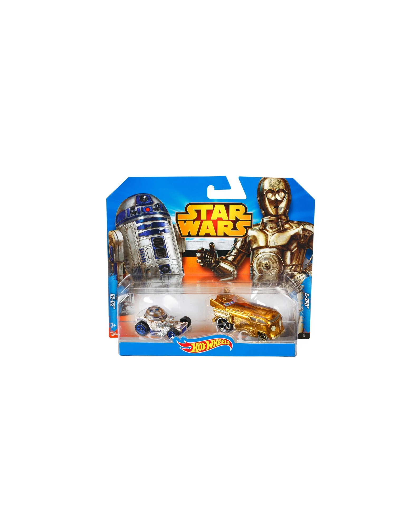 Набор машин Hot Wheels Звездные войны R2-D2 и C-3PO (CGX02/CGX04) 1:64