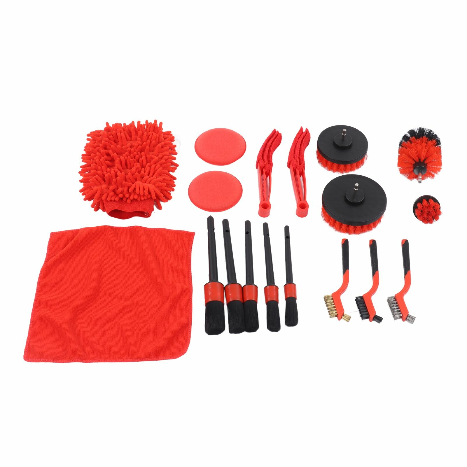 Набор инструментов для чистки автомобиля с щеткой для детализации колес Приборная панель Внутренние наружные вентиляционные отверстия