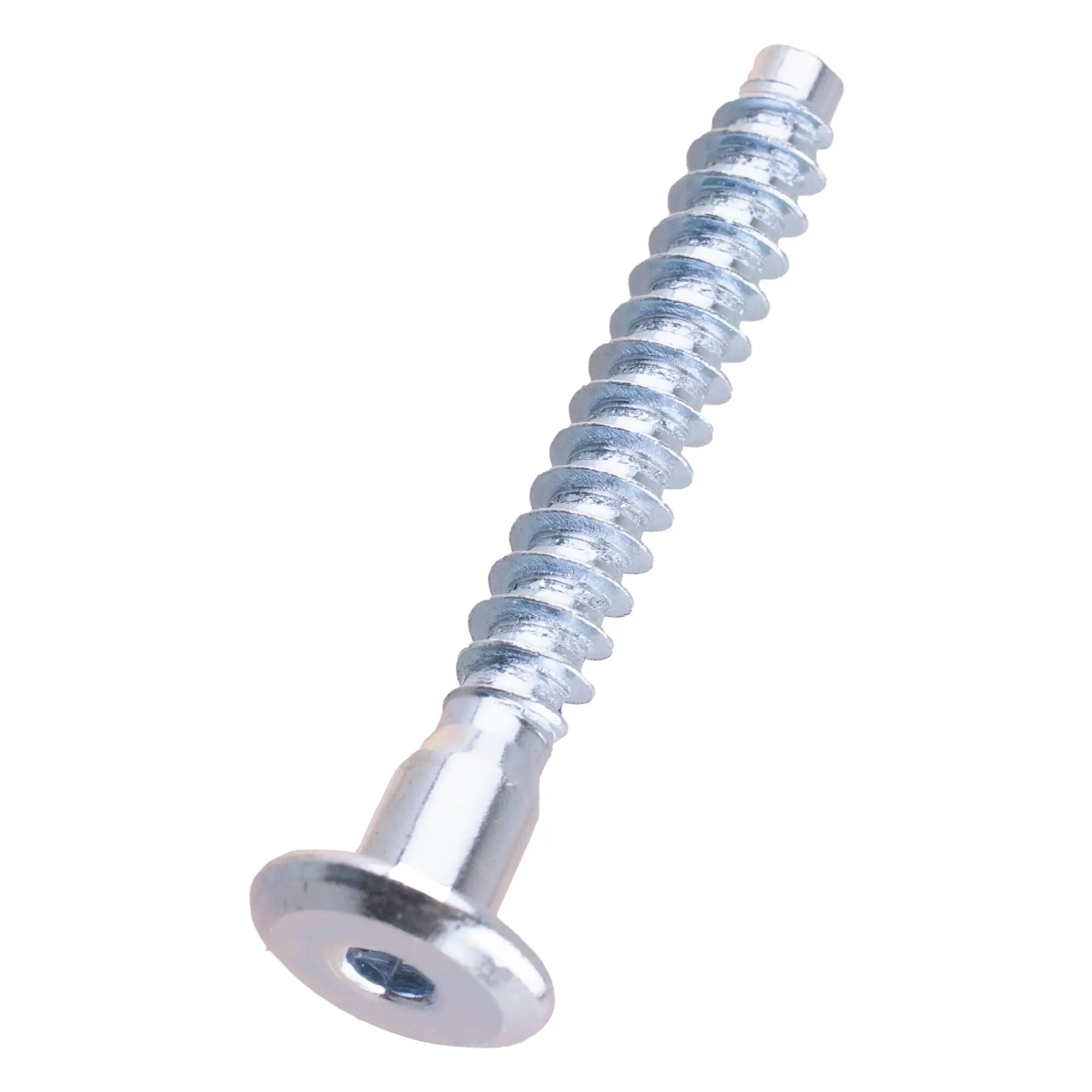 Конфирмат 7x50 мм сталь серебро набор 8 шт для сборки мебели крепежный элемент