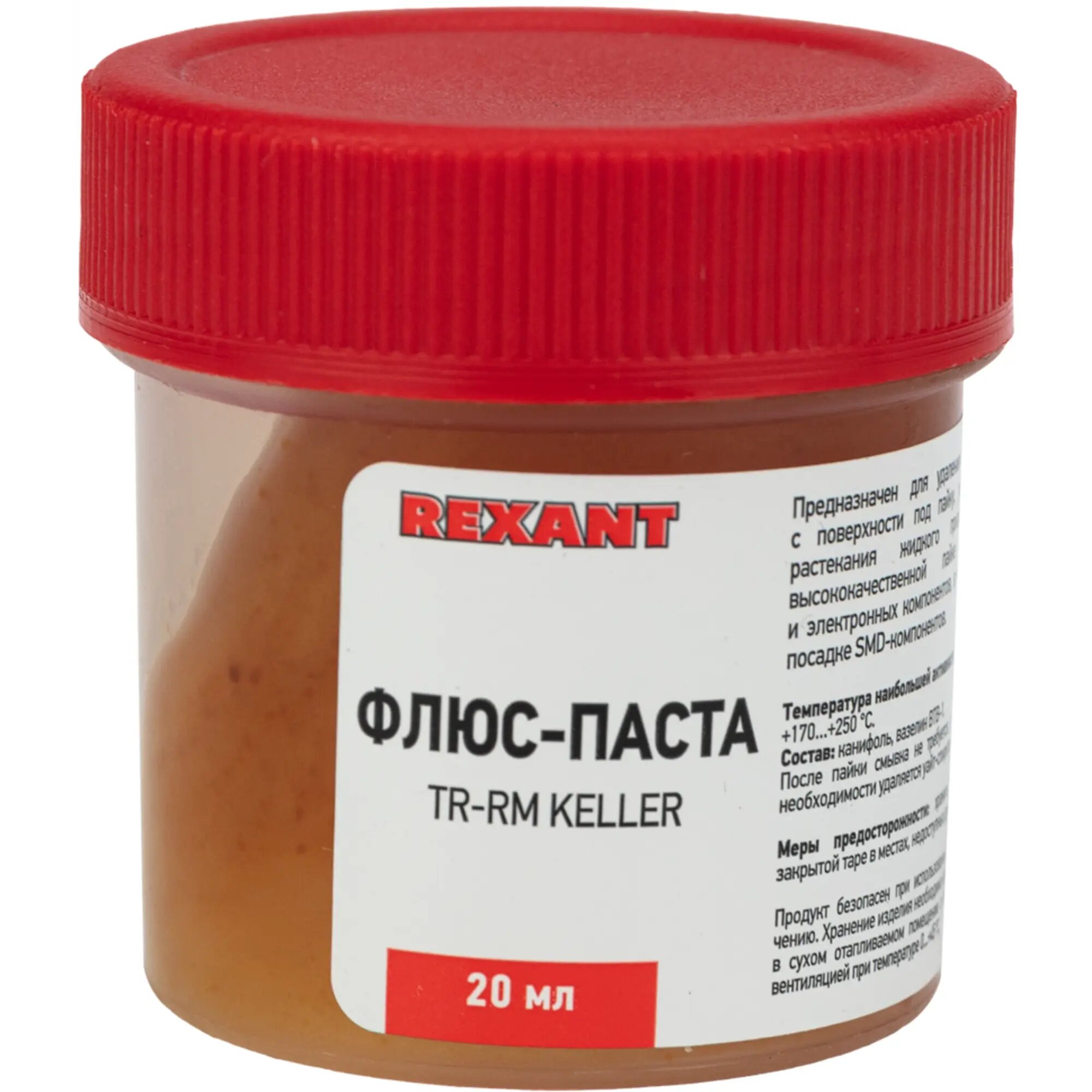 Rexant флюс для пайки TR-RM Keller 09-3690-1, 20 мл для монтажа электроники