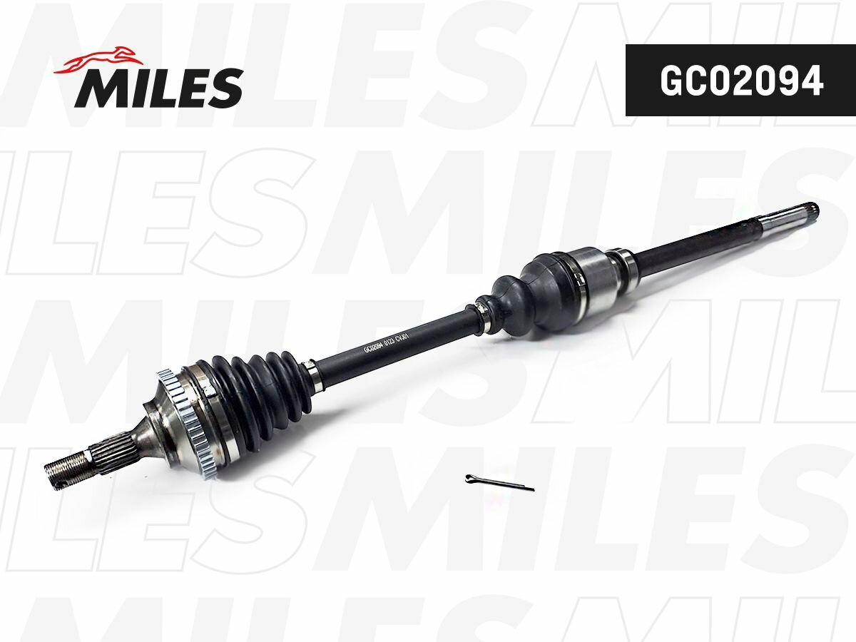 MILES Привод в сборе правый PEUGEOT 206 2.0 99- (ABS) (GKN 303217) GC02094