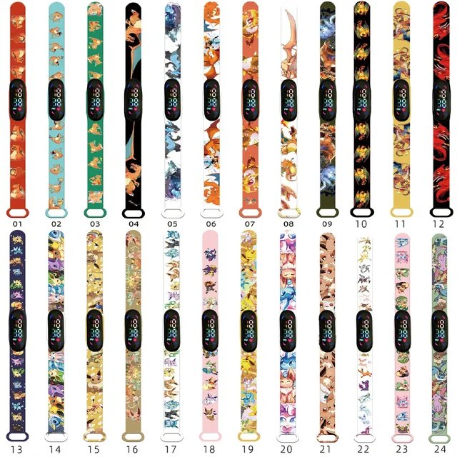 Браслет с изображением Микки и Минни Маус из мультфильма «Холодное сердце» с Дональдом Даком и светодиодными сенсорными часами для детей и школьников, спортивные электронные часы с мультяшным принтом, подарочная игрушка