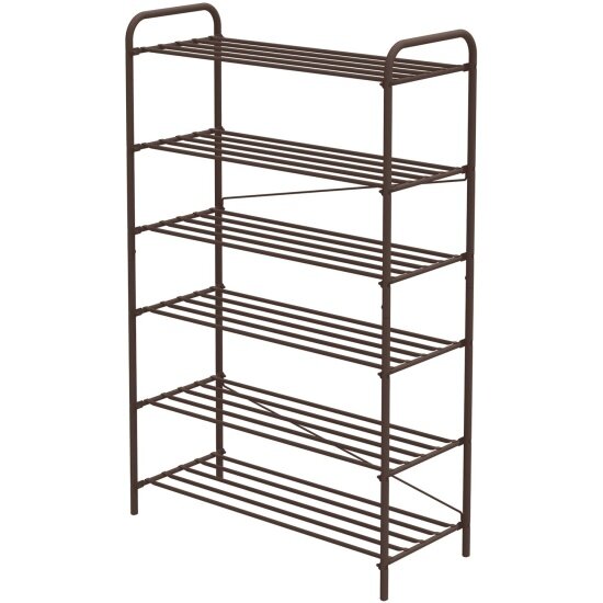 Этажерка для обуви Nika ЭТК6 6 полок, медный антик (ЭТК6/А)
