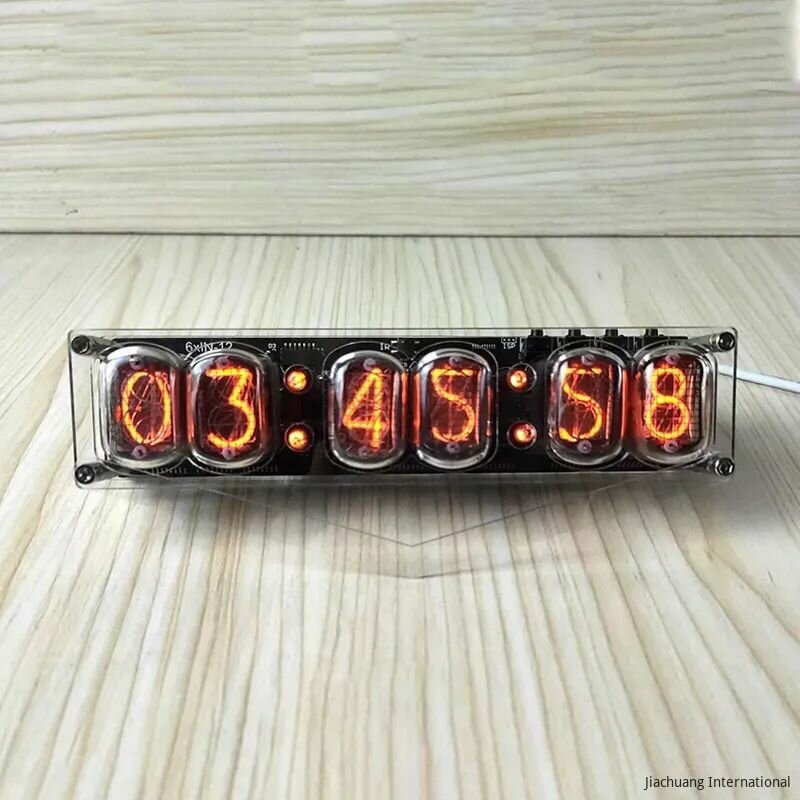 Ретро Часы Nixie In-12, 6 Индикаторных Трубок, Dc5V, Точность, Надежность