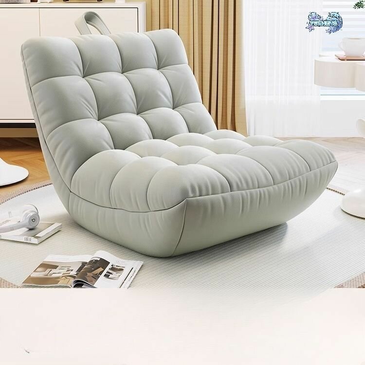 We zero Бескаркасный пуф Диван, Мех искусственный, Размер S, темно-серый