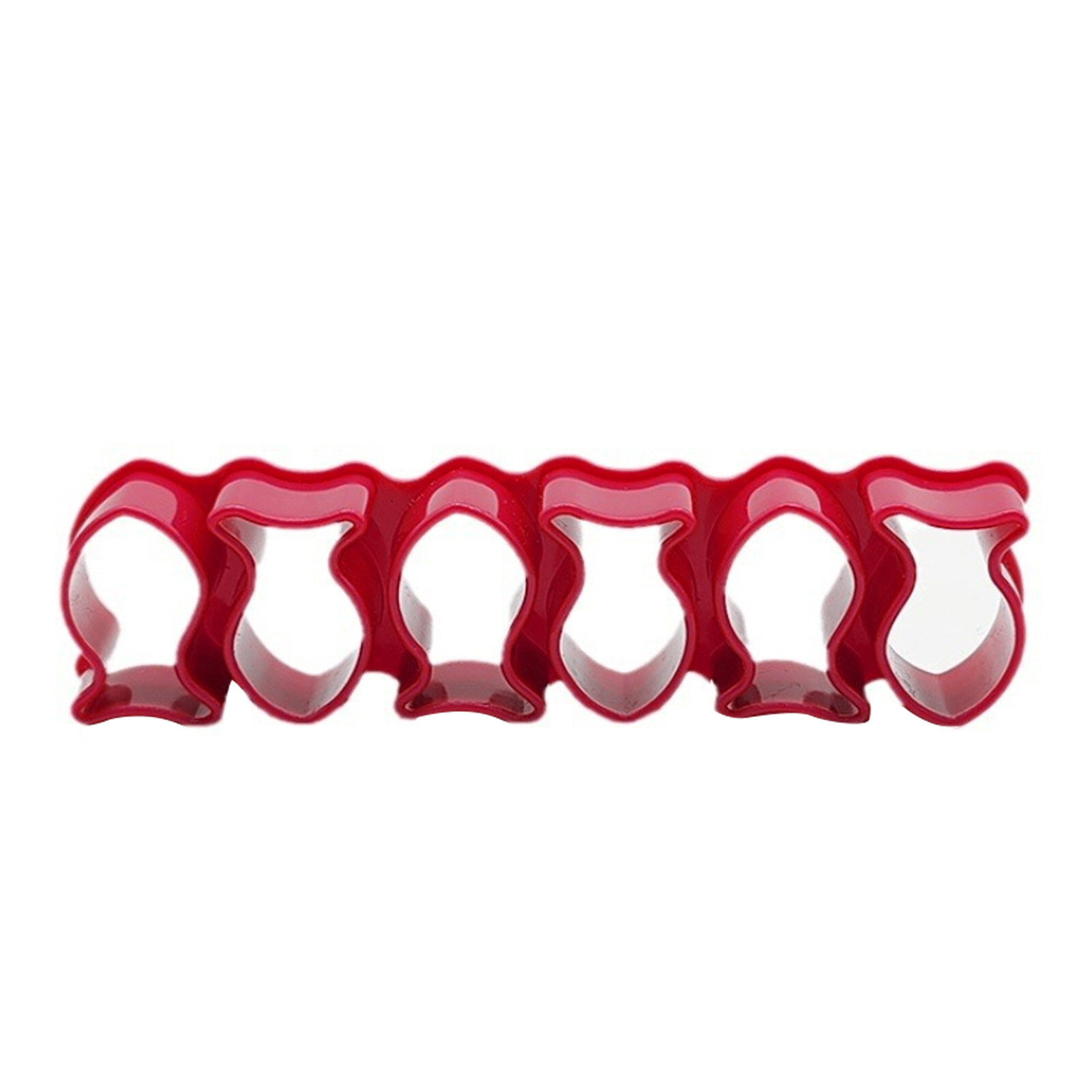 Пластиковая мини-формочка для печенья "Золотая рыбка", многоразовая, для выпечки печенья, в форме маленькой рыбки, красная