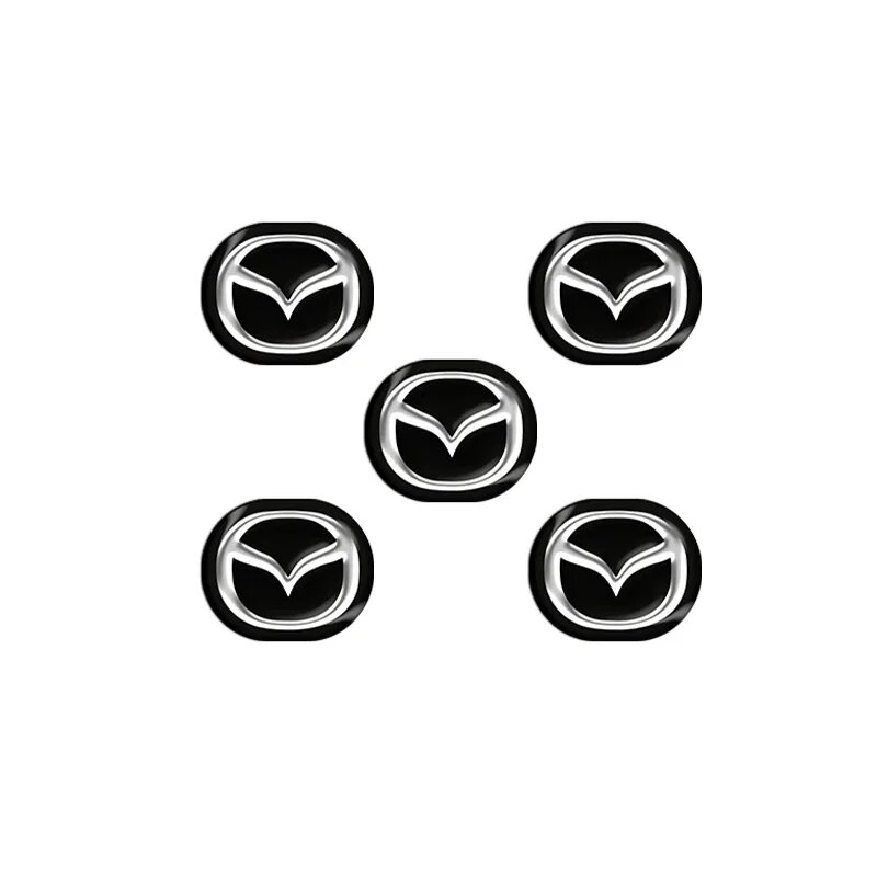 5 шт. эмблема Mazda для колесных гаек, 13 мм, автоаксессуар