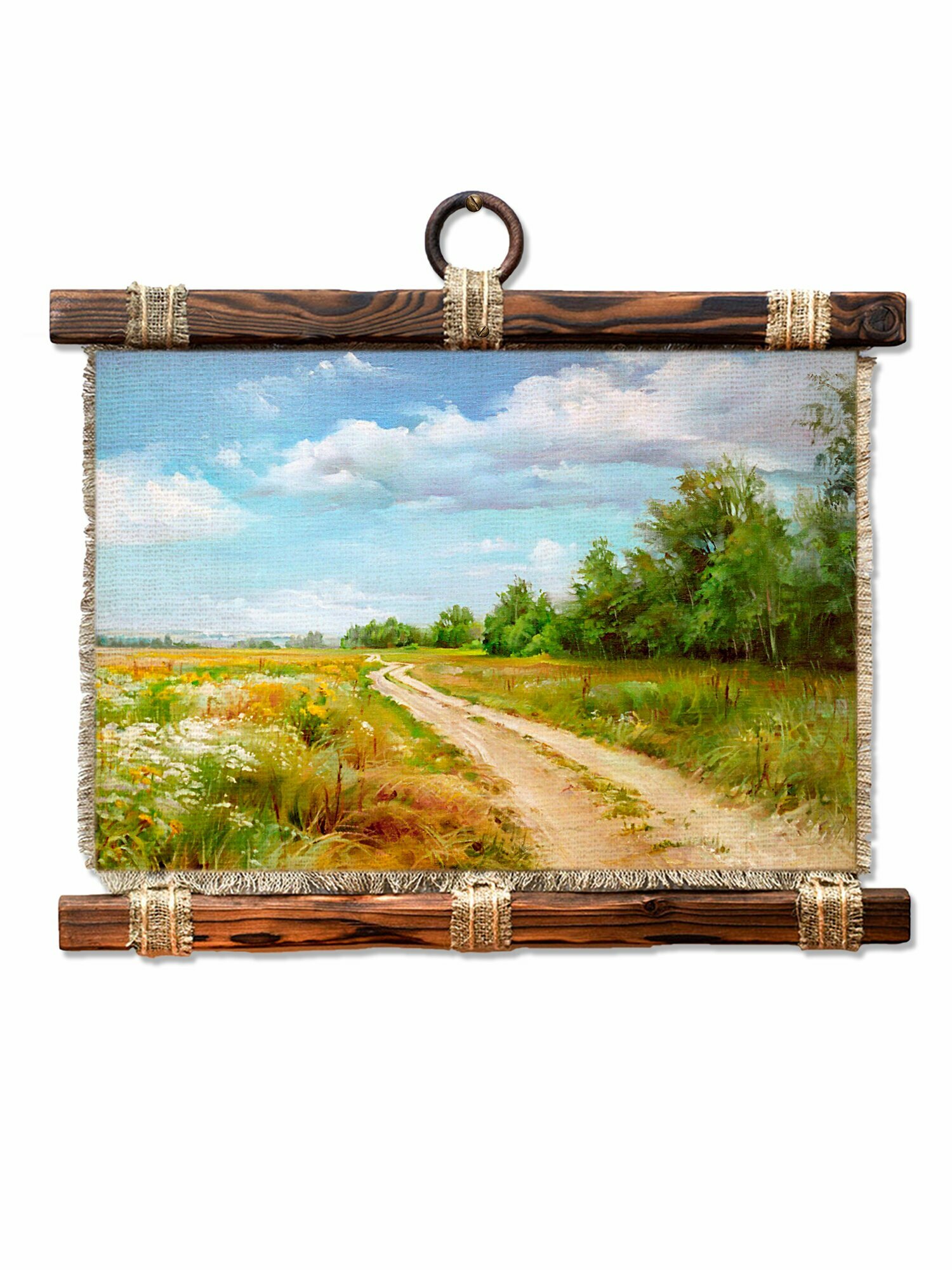 Панно ручной работы Универсальный свиток Летний полдень Р. Романов