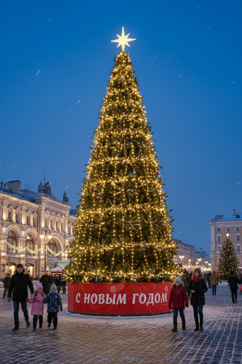 Елка искусственная уличная 15м, ПВХ, Альпийская ствольная, Crystal Trees