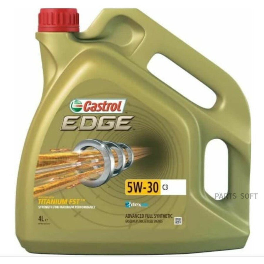 Масло моторное CASTROL EDGE 5W30 C3 4л от официального дистрибьютора, CASTROL, артикул 1552FF