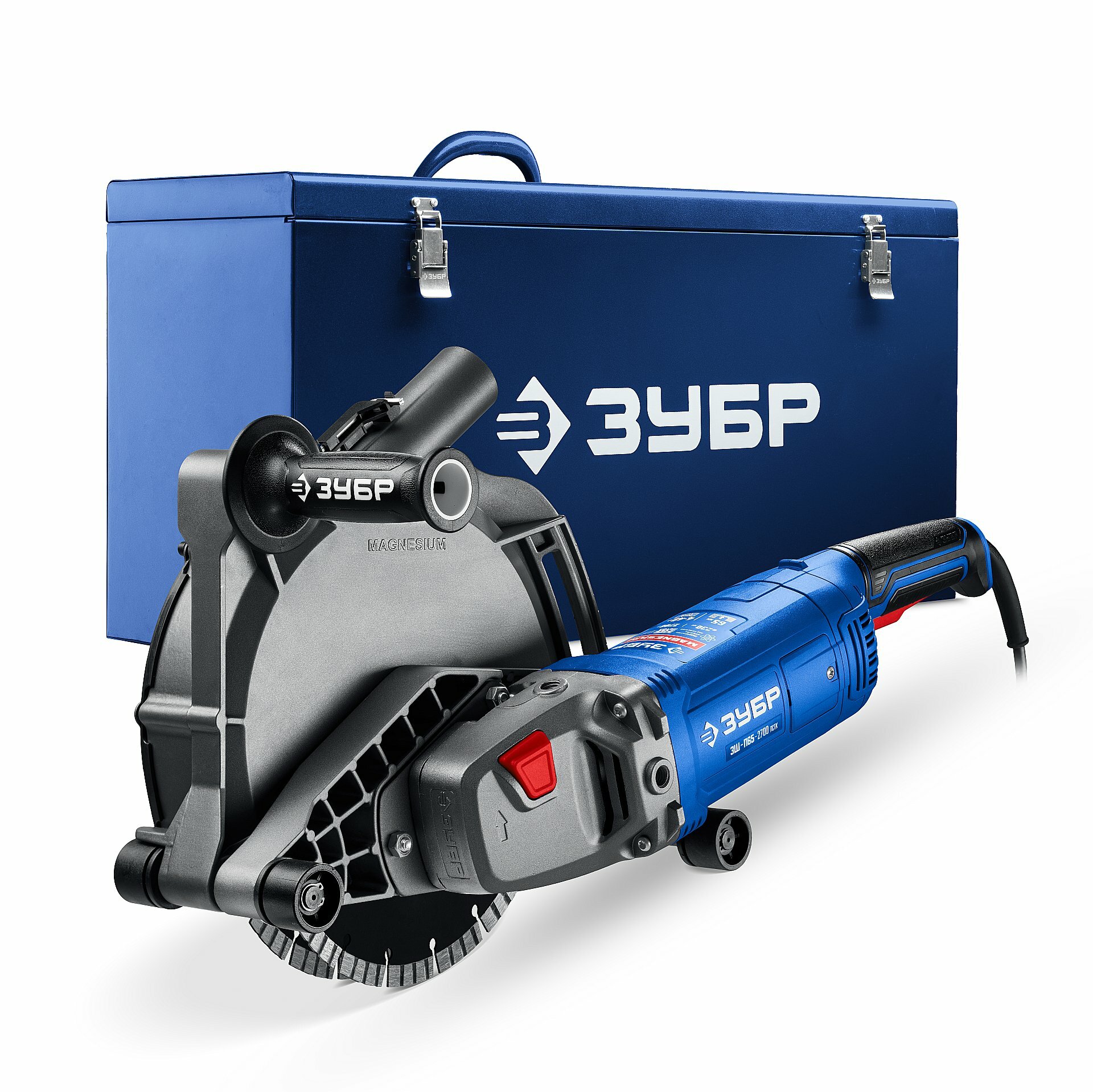 ЗУБР d 230 мм, 2700 Вт, 65 мм, штроборез (бороздодел), метал. ящик, Профессионал (ЗШ-П65-2700 пстк) ЗШ-П65-2700 пстк