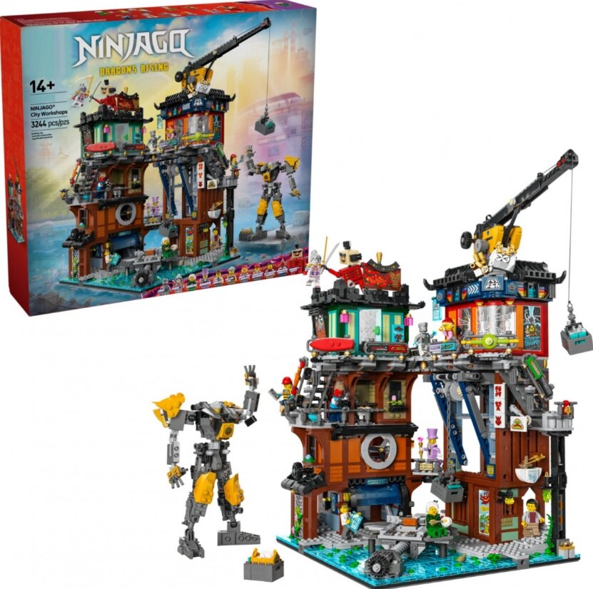 Конструктор Городские мастерские НиндзяГо, 3244 детали, для мальчиков 14+