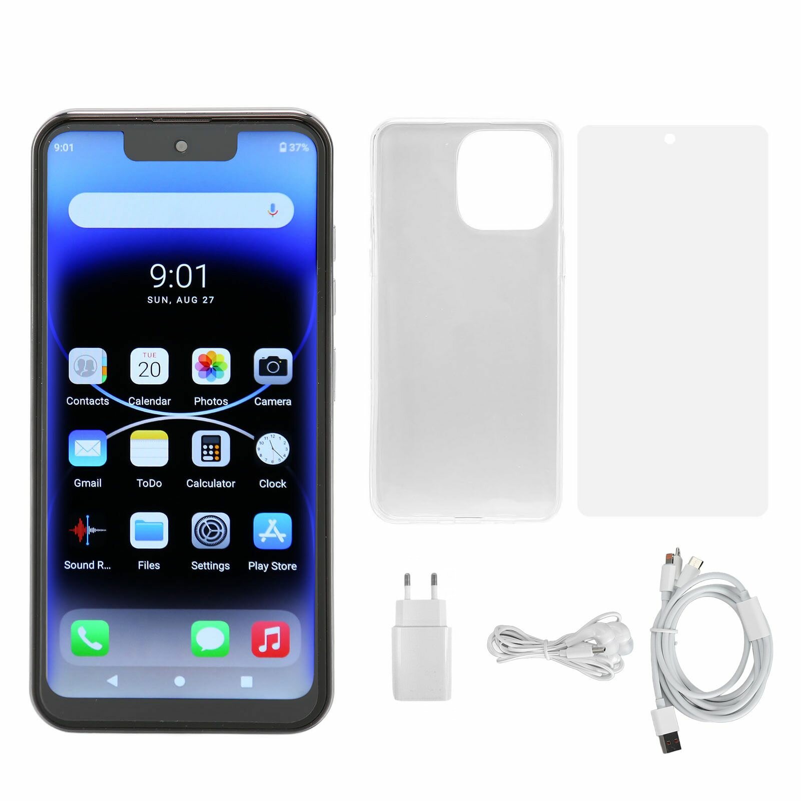 Смартфон 6.7" 4G, 8/256GB, камеры 16/32 МП, распознавание лица, Android 12