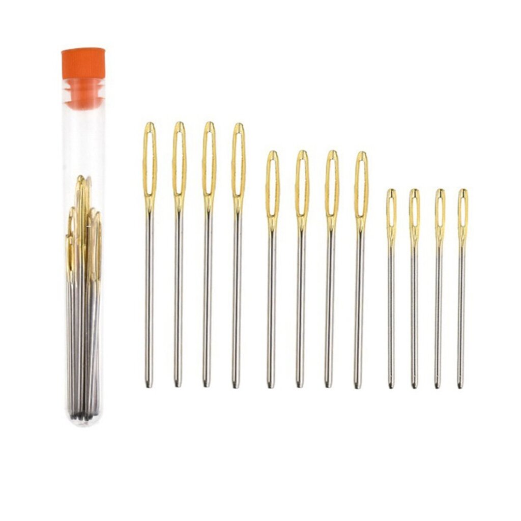 (1 коробка) Прозрачный пластиковый футляр для хранения швейных игл - Переносная коробка для ниток, вышивки, вязания и дорожных наборов для шитья