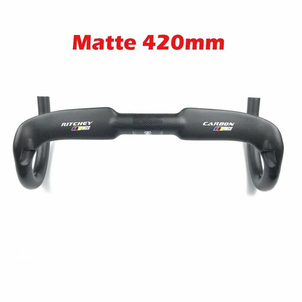 Ritchey WCS 3K матовый/глянцевый полностью карбоновый руль для шоссейного велосипеда, гоночные рули 31,8 мм x 400/420/440 мм