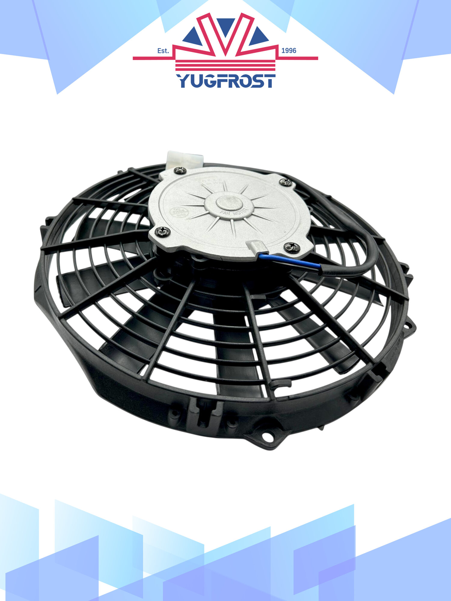 Вентилятор 10" 12V 120W (Pull/всас.) прямые лопасти Pokka