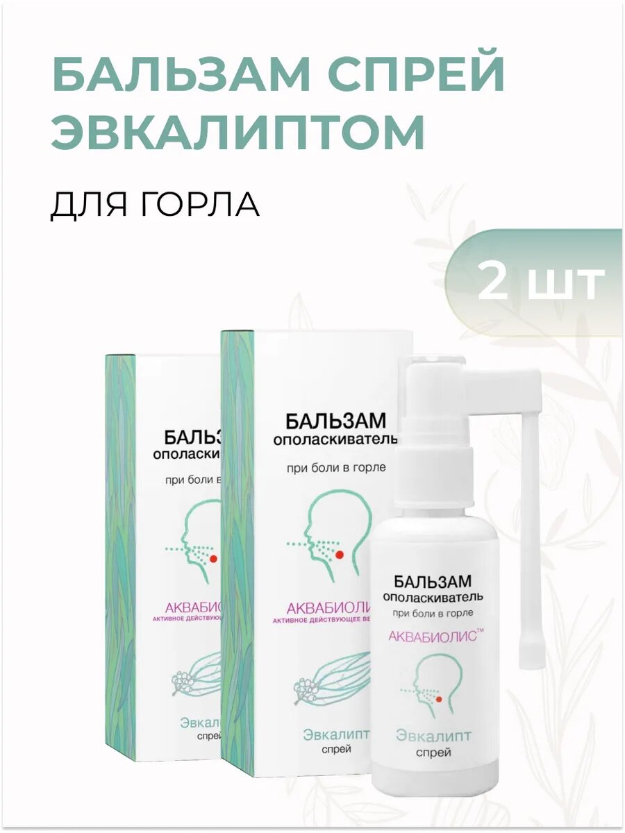 Спрей для горла с эвкалиптом от боли в горле